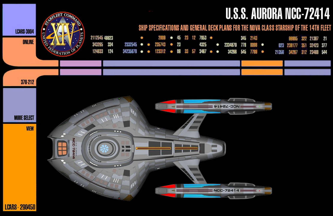 USS Aurora Specifications by TrekkieGal on DeviantArt