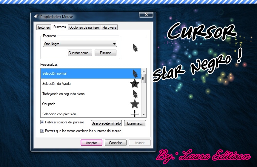 Cursor Star Negro! by LaauLittrellSP on DeviantArt
