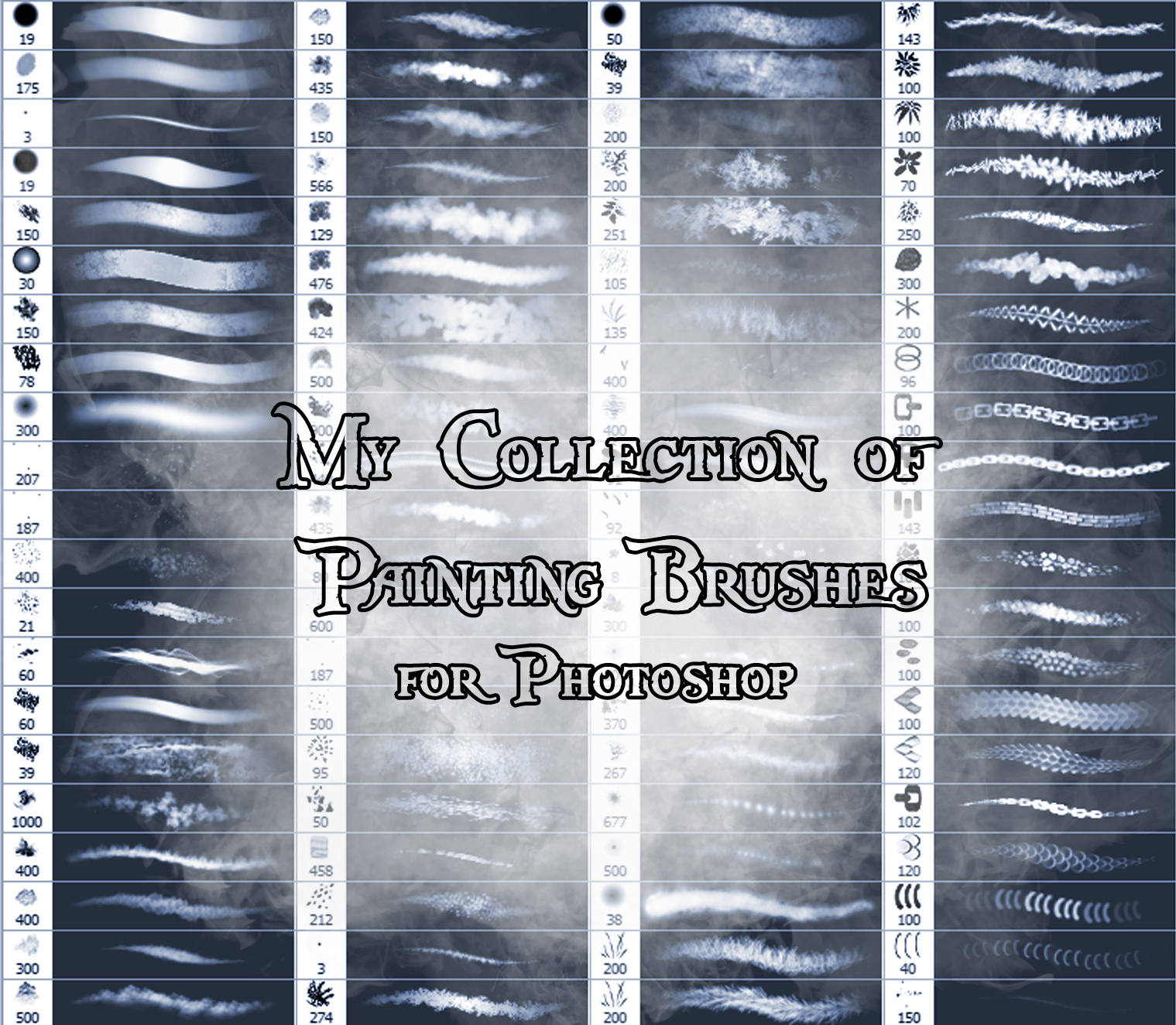 My Collection of brushes by RaymondMinnaar on DeviantArt