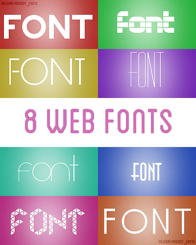 8 Web fonts by Agency-fonts on DeviantArt