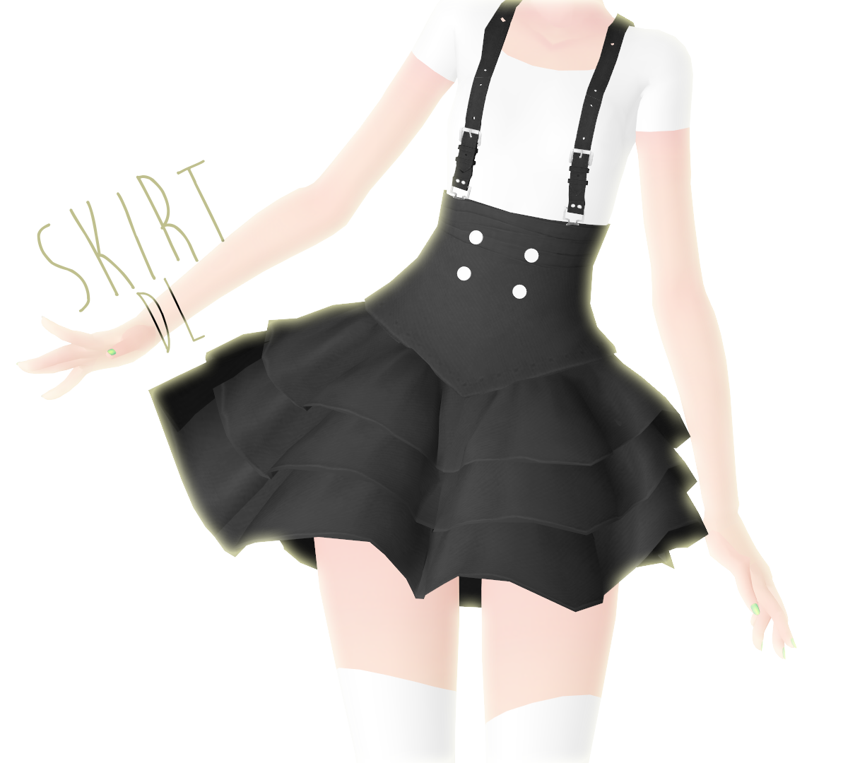 Mmd Dl Suspender Skirt Remake By Nousernameincluded On Deviantart