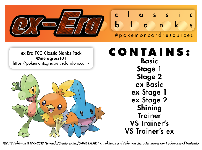 ex Era Blanks: Classics by Metagross101 on DeviantArt