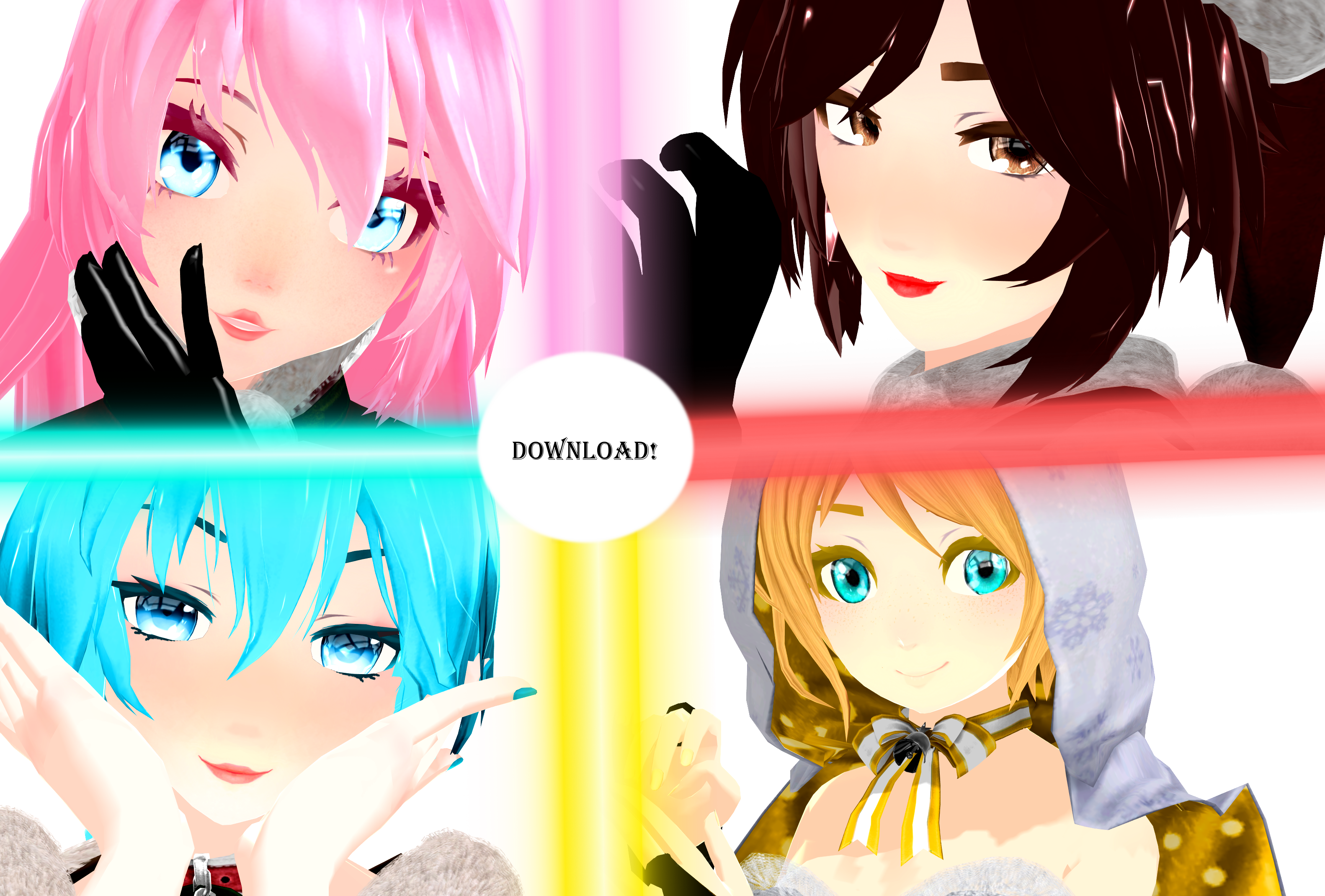 *MMD Christmas Vocaloid Models for Download* by Pucaroo16 on DeviantArt
