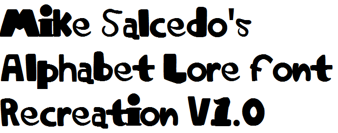 Alphabet/Number Lore font replica by victordaniel7208 on DeviantArt