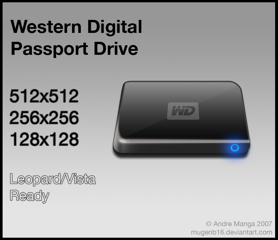 Western Digital Passport Icon by MugenB16 on DeviantArt