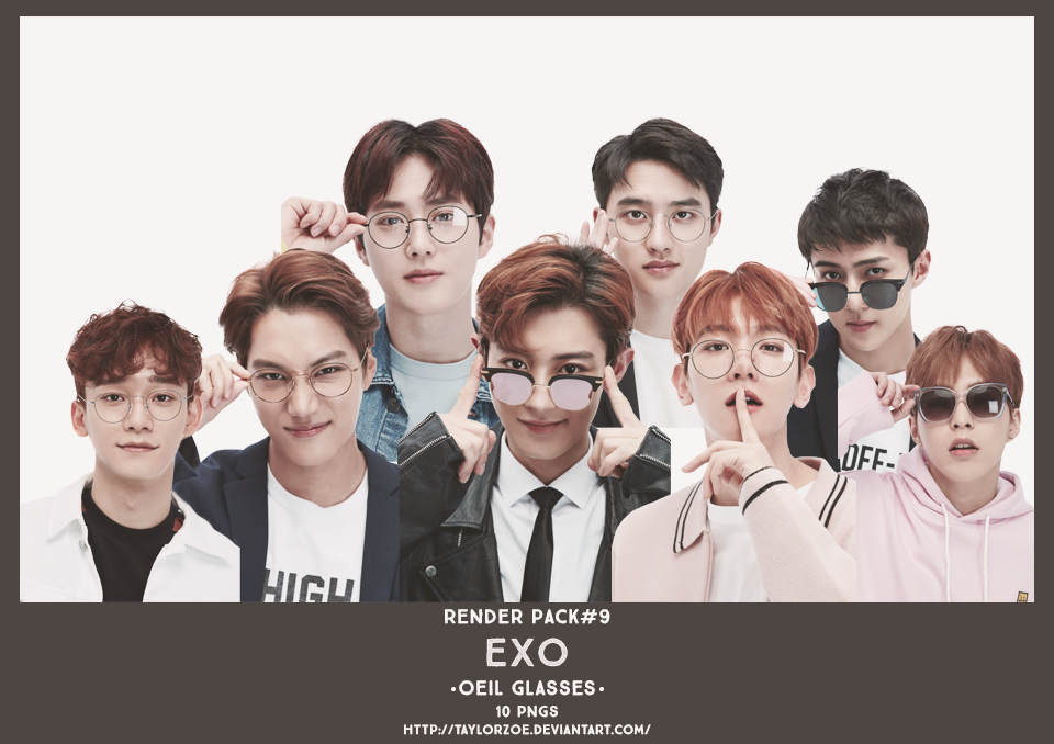 [RENDER PACK]#9 EXO Oeil Glasses by TaylorZoe on DeviantArt