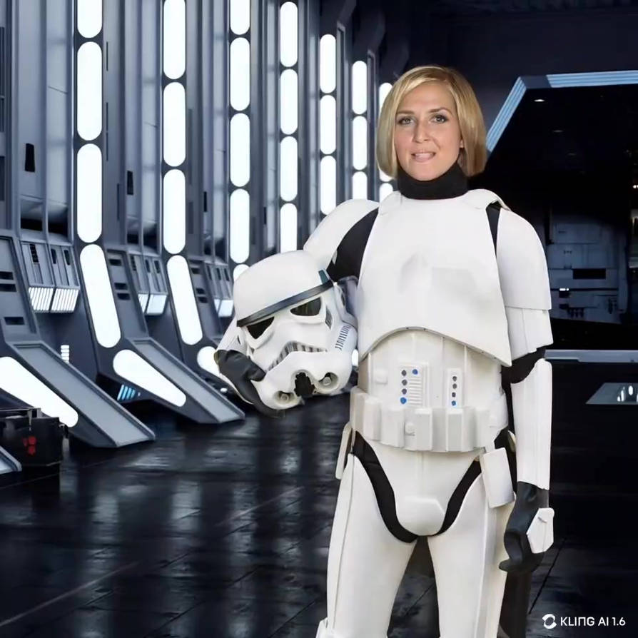 Nervous female stormtrooper by Clumsysidekick on DeviantArt