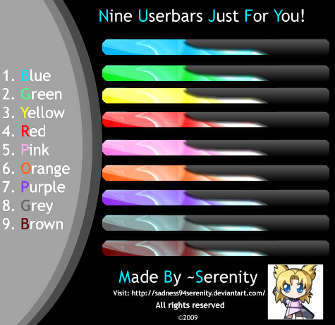 9 userbars pack by Sadness94Serenity on DeviantArt