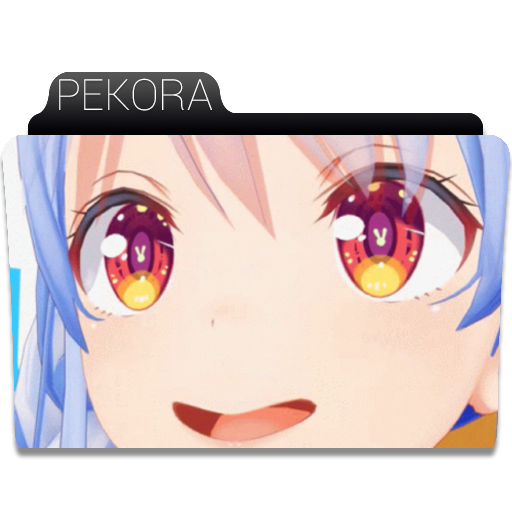 Usada Pekora folder icon by Jyxiaa on DeviantArt