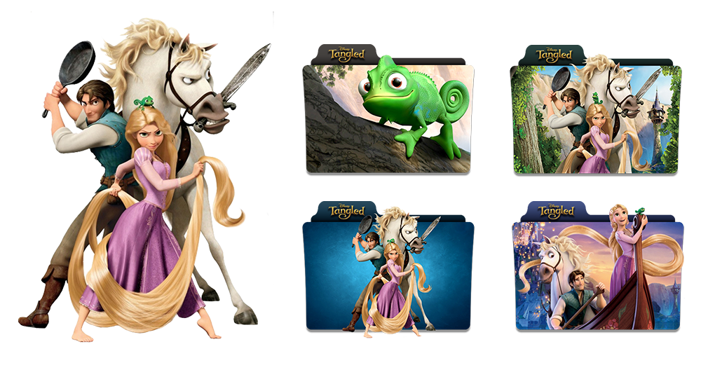 Tangled folder icon pack by jithinjohny on DeviantArt