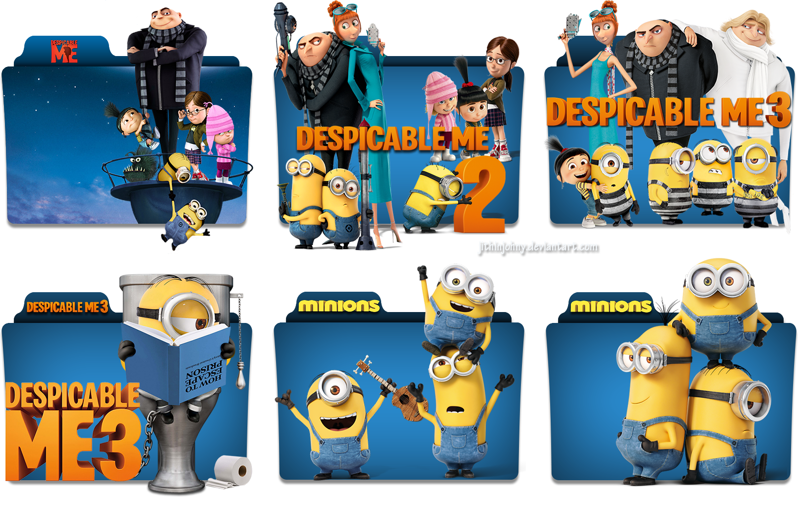 Despicable Me Series Folder Icon Pack by jithinjohny on DeviantArt