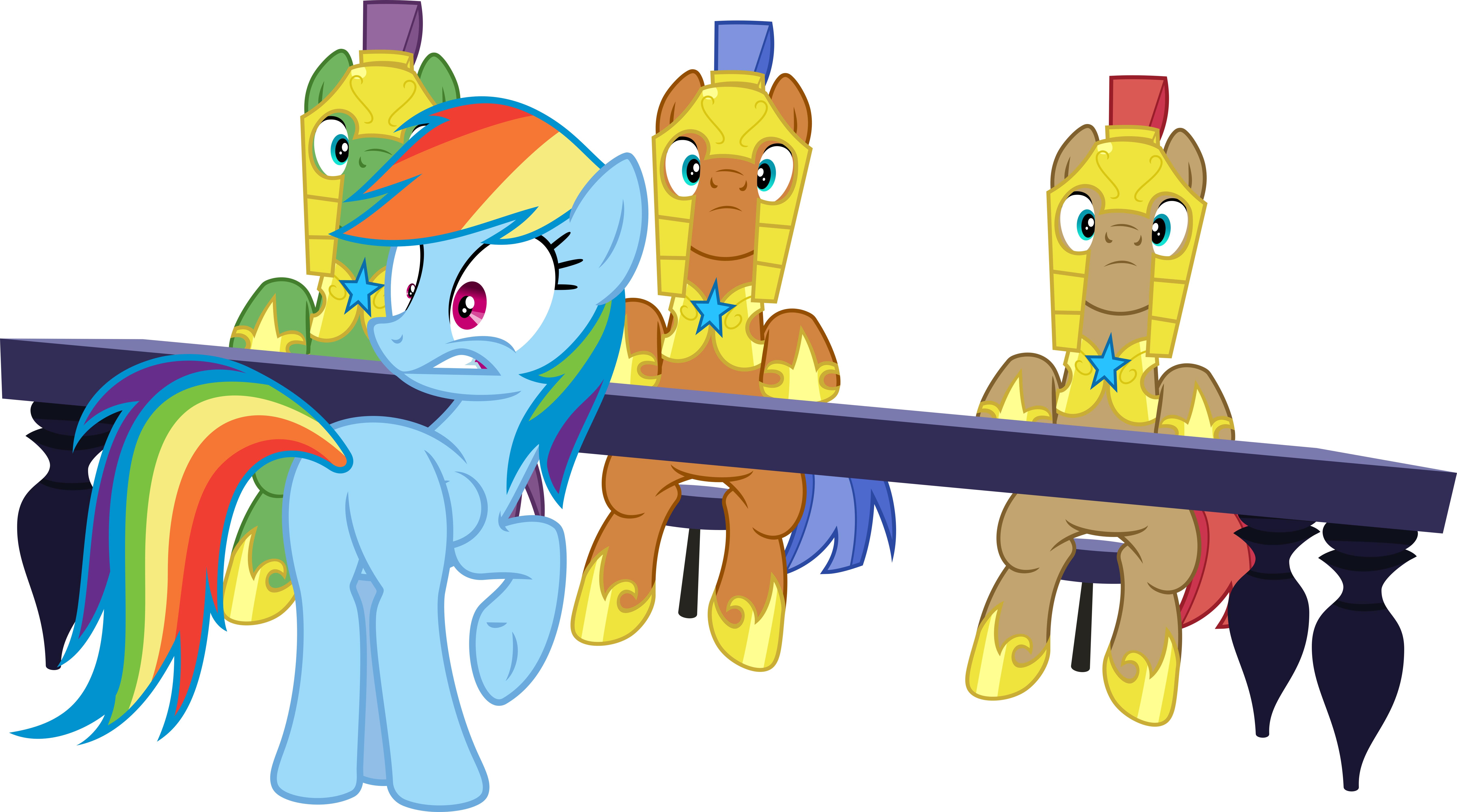 Rainbow Dash and Royal Guards Interrupted by Jeatz-Axl on DeviantArt