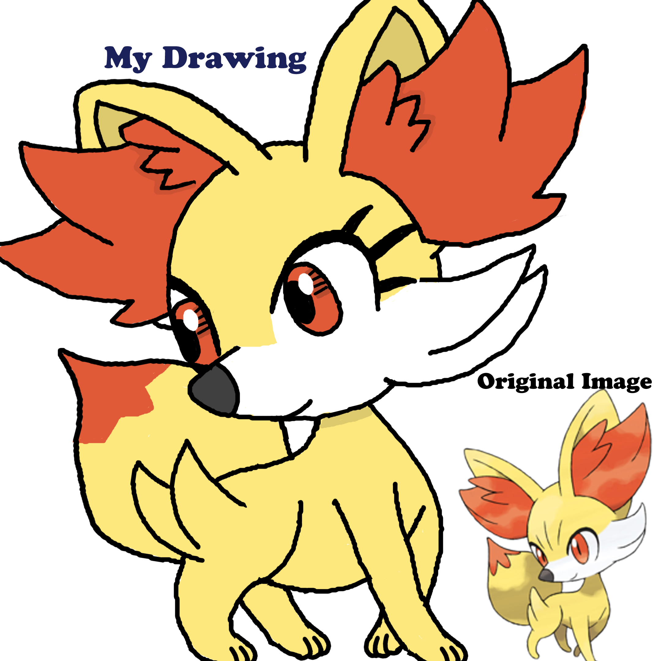 Fennekin in my own style by Trinivisor on DeviantArt
