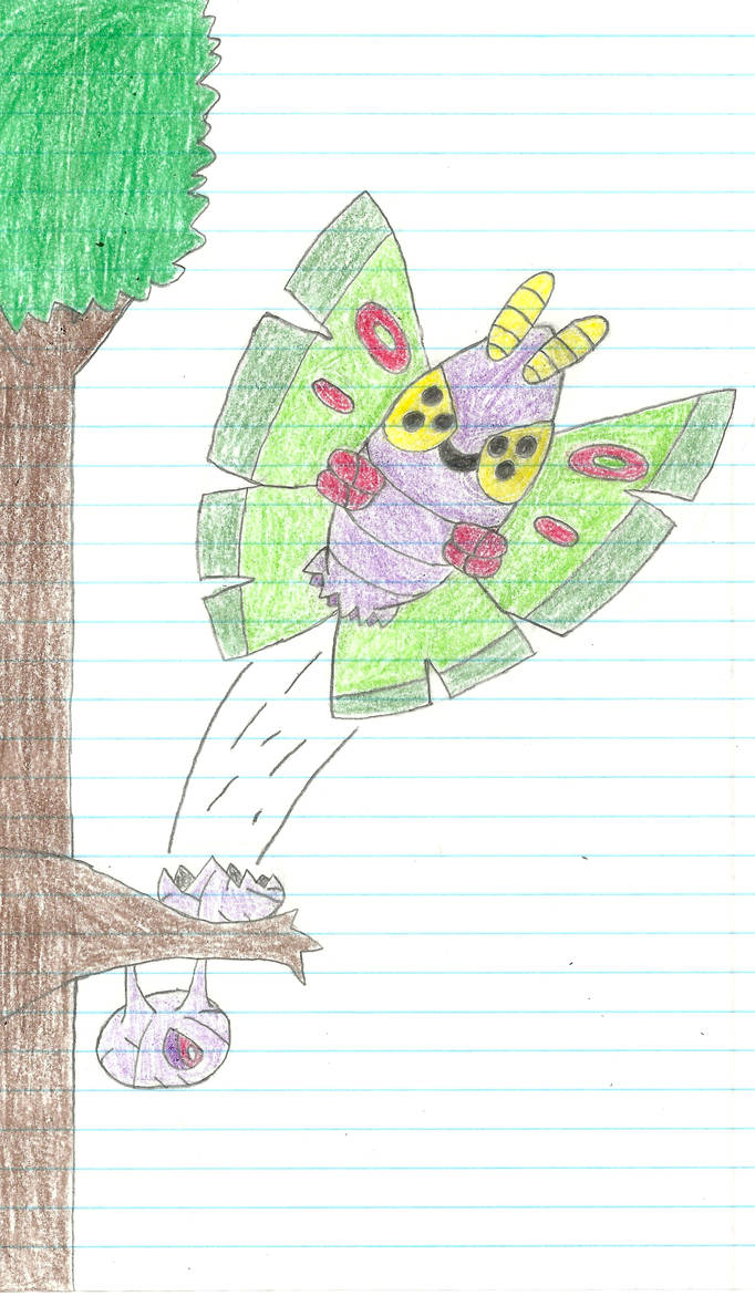 Dustox evolving (colored) by Trinivisor on DeviantArt