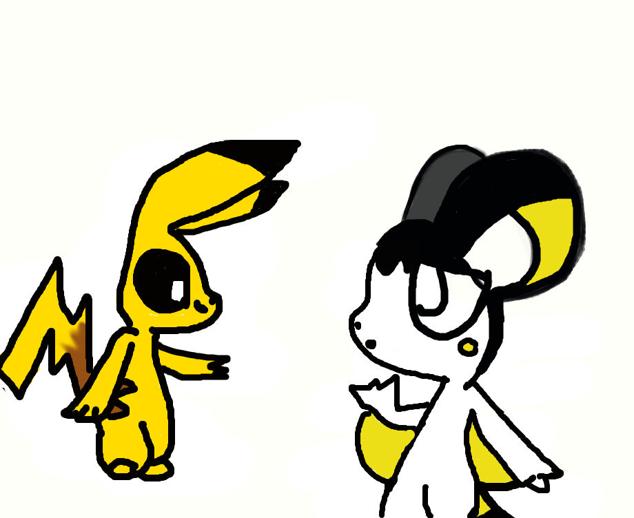 Pikachu Accepts Emolga to the Team by furrylps on DeviantArt