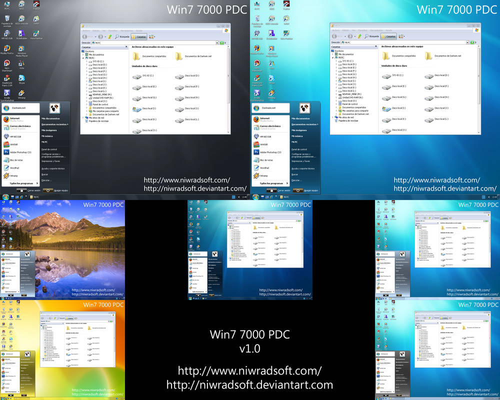 Win7PDC Visual Style 1.1 by Niwradsoft on DeviantArt