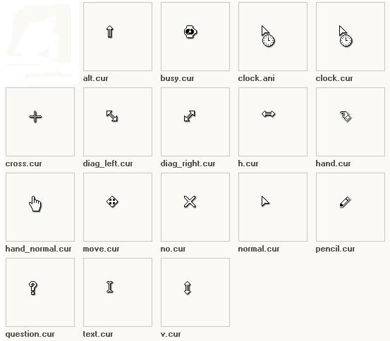 my cursors mod white by johnyb99 on DeviantArt