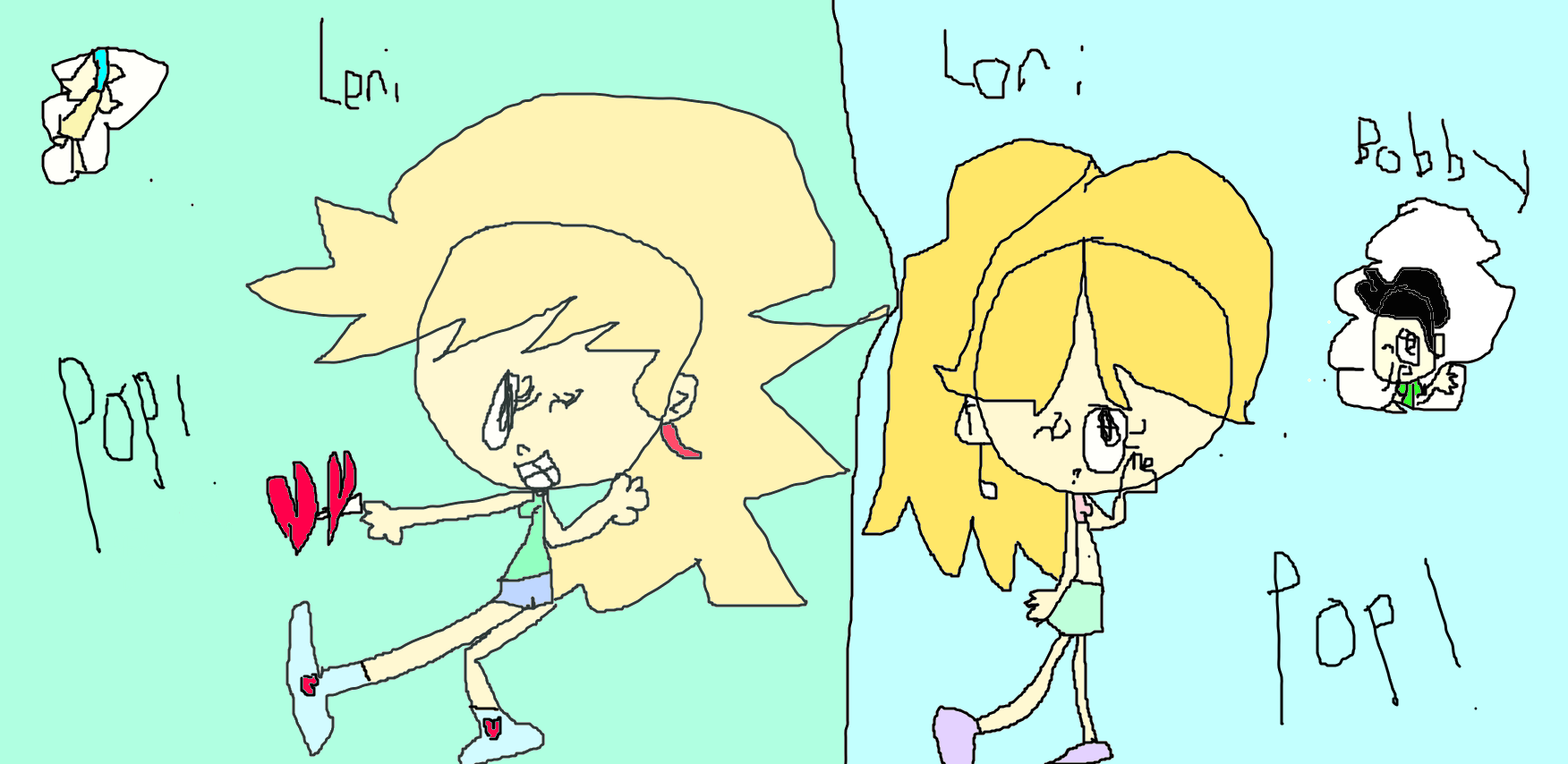 Pop Lori and Leni Loud by Makaila10156 on DeviantArt