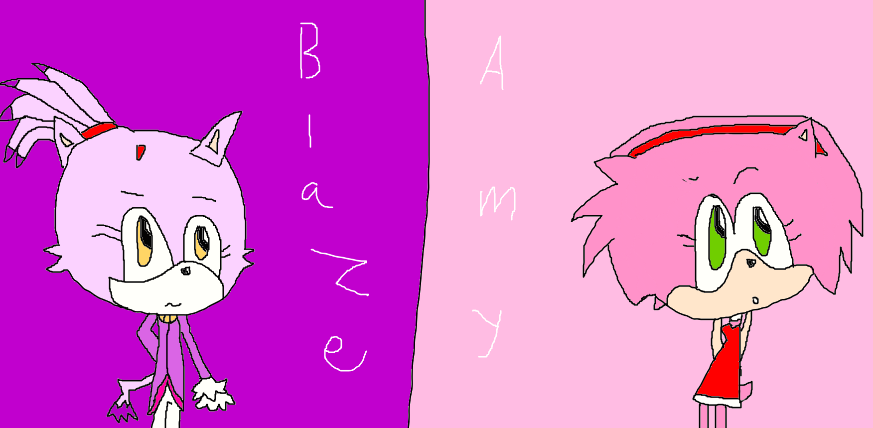 Amy And Blaze by Makaila10156 on DeviantArt