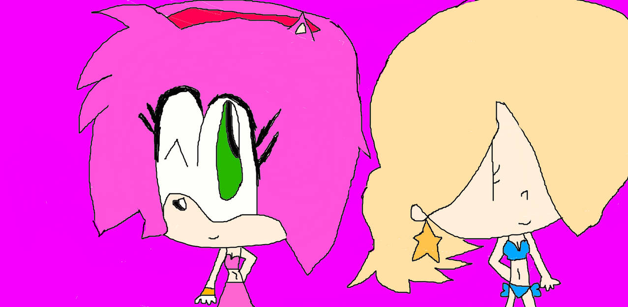 (Request) Amy And Rosalina Plus Belly Buttons by Makaila10156 on DeviantArt