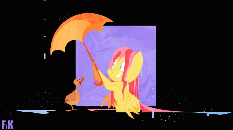 Rainy Day Animated Illustration by FluttershytheKind on DeviantArt