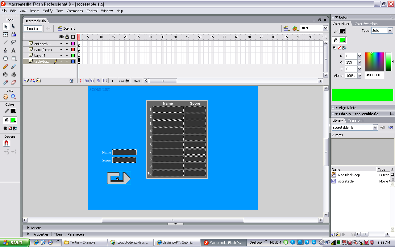 Flash Highscore Board by bnns on DeviantArt