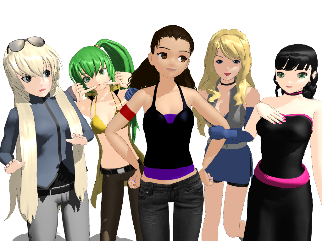 MMD Engloid girls by XHanaxChan on DeviantArt