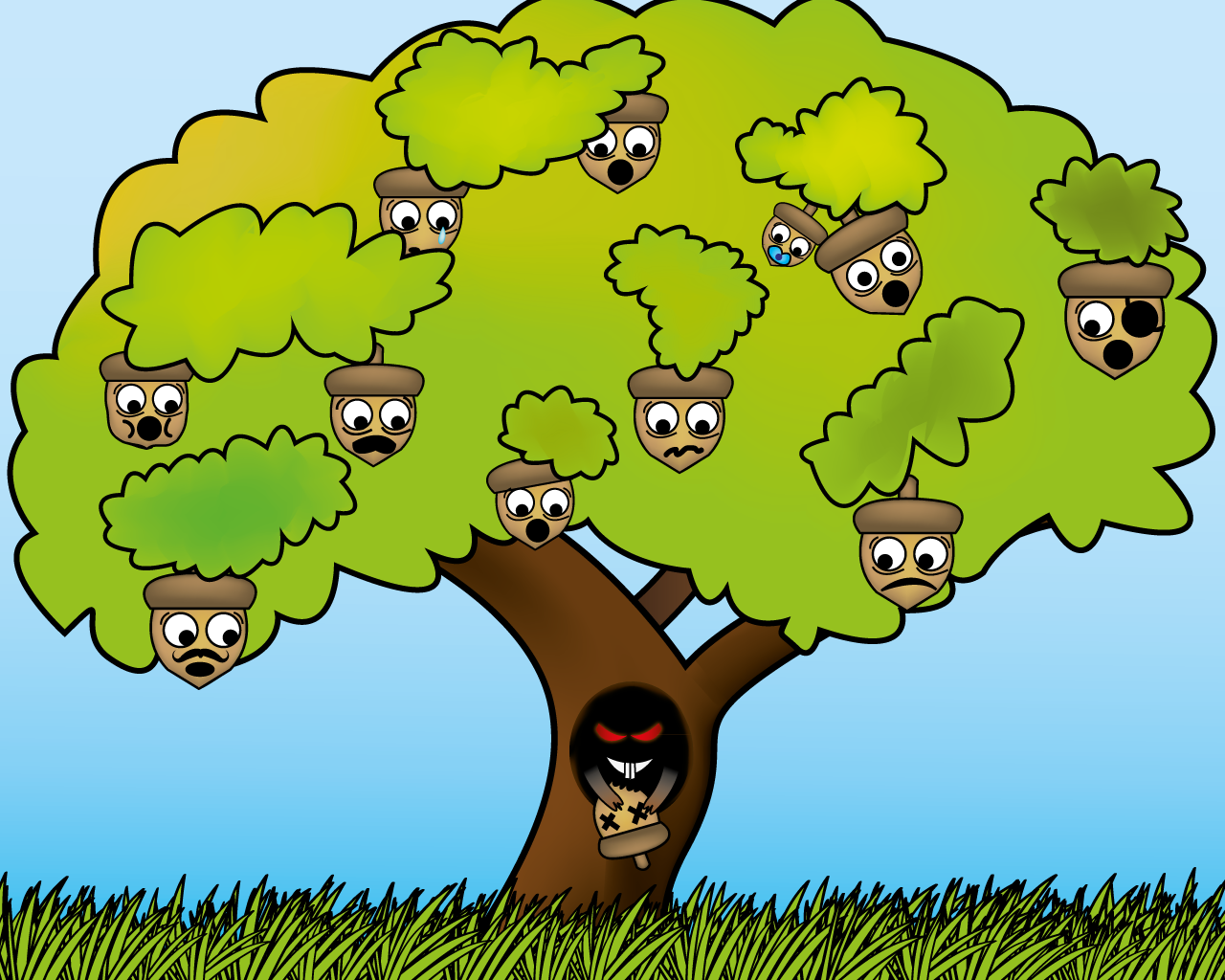 Regular Oak Tree by Draftey on DeviantArt