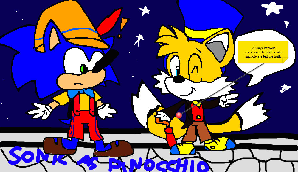 Sonic as Pinocchio by Pinocchiofan4ever on DeviantArt