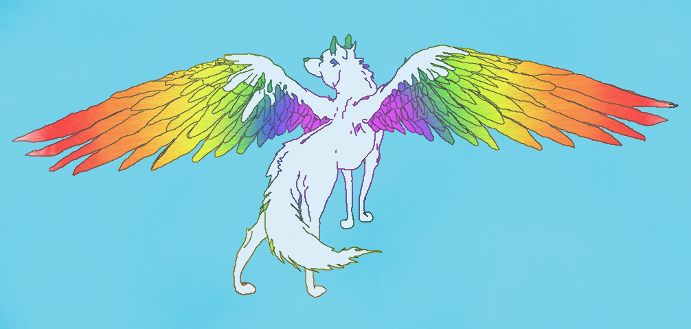 sky wolf by Alpha-moon1 on DeviantArt