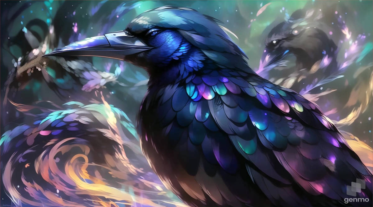 Corvid Made Of Iridescent by mothbymoonlight on DeviantArt