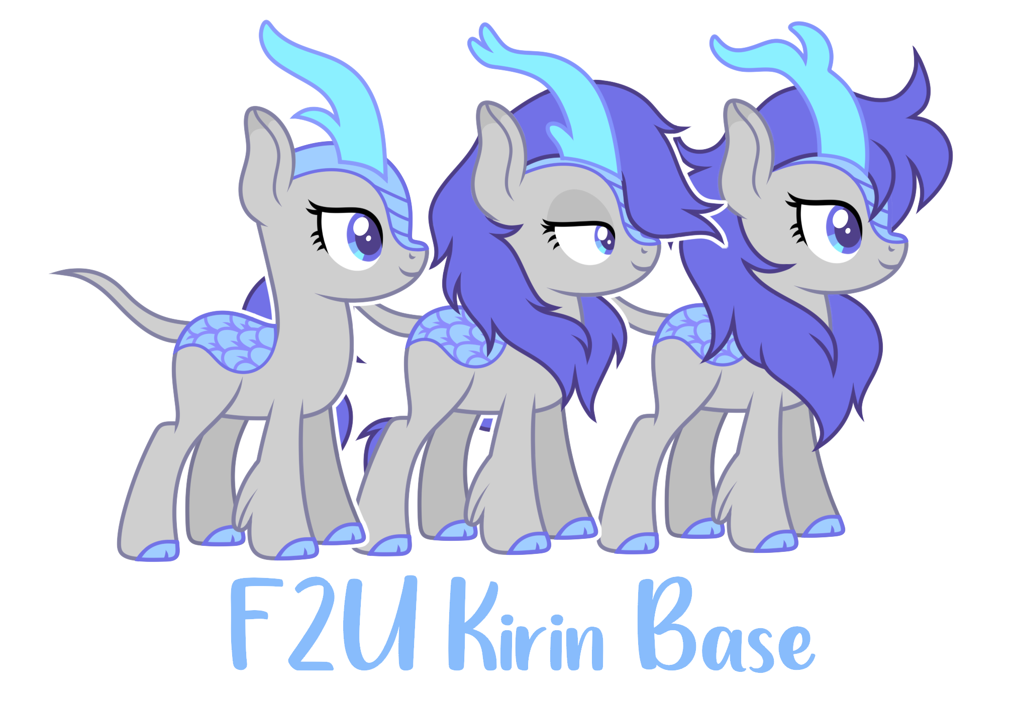 Kirin F2U Base by donquani on DeviantArt