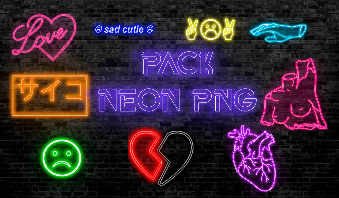 Neon Pack Png by theoskater11 on DeviantArt