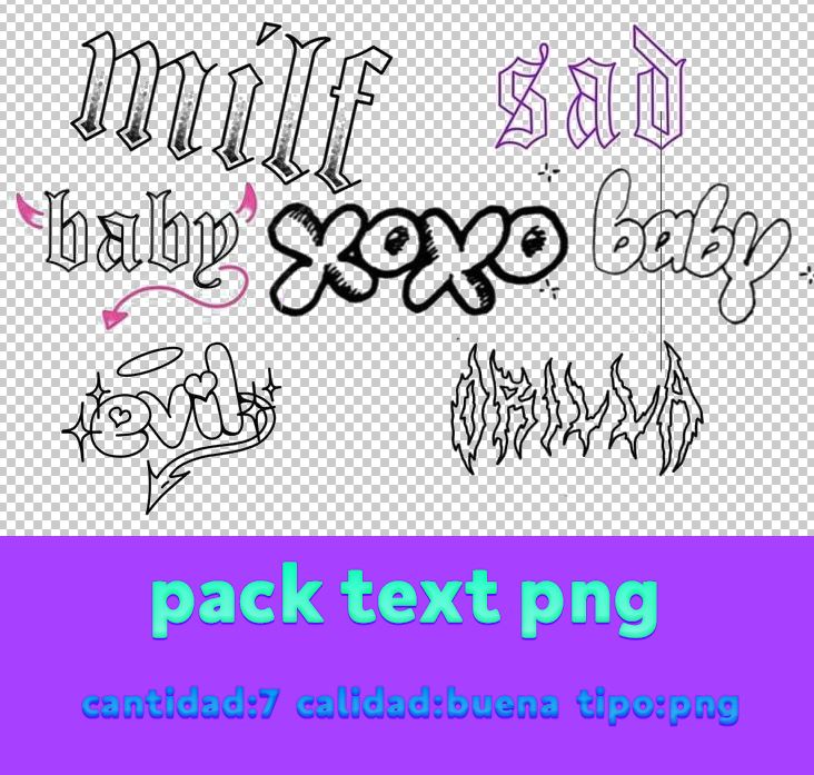 Pack Text Png by theoskater11 on DeviantArt