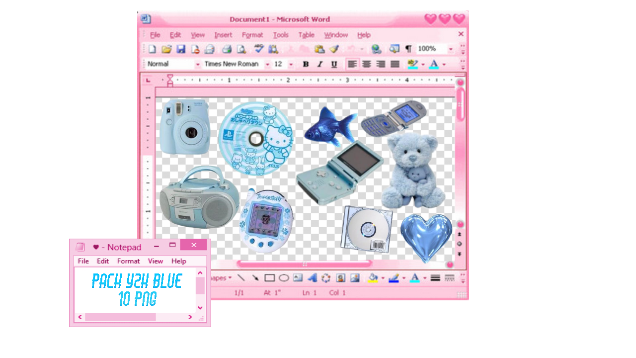 Pack Y2k Blue by theoskater11 on DeviantArt