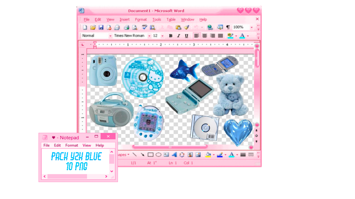 Pack Y2k Blue by theoskater11 on DeviantArt