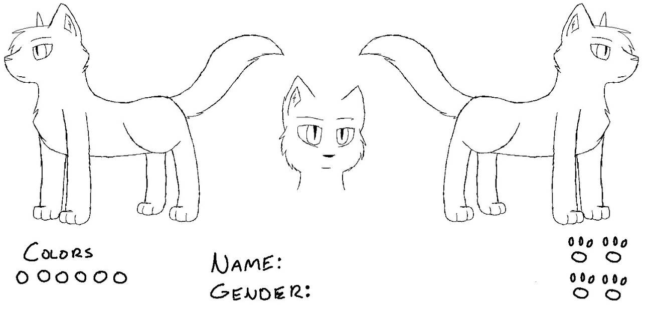 Character Reference Sheet Lineart by Petfoxglove on DeviantArt