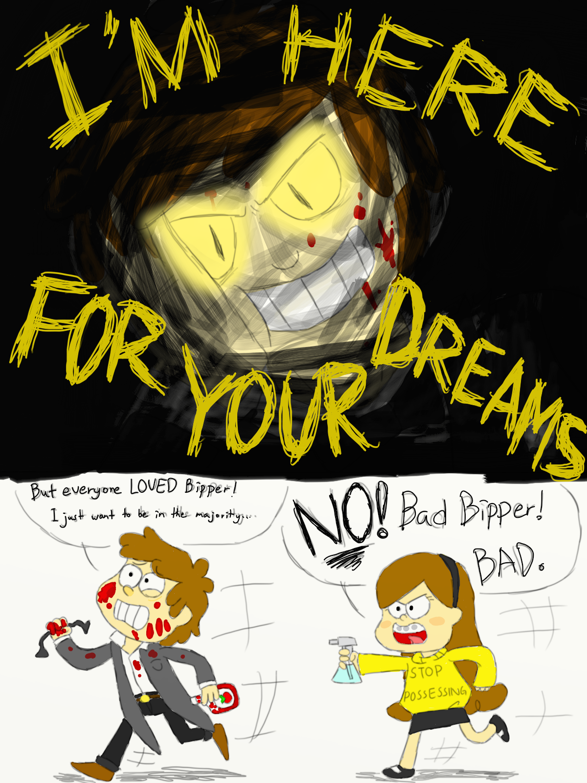 What Mabel and Dipper think of Bipper by SsjGokux20 on DeviantArt