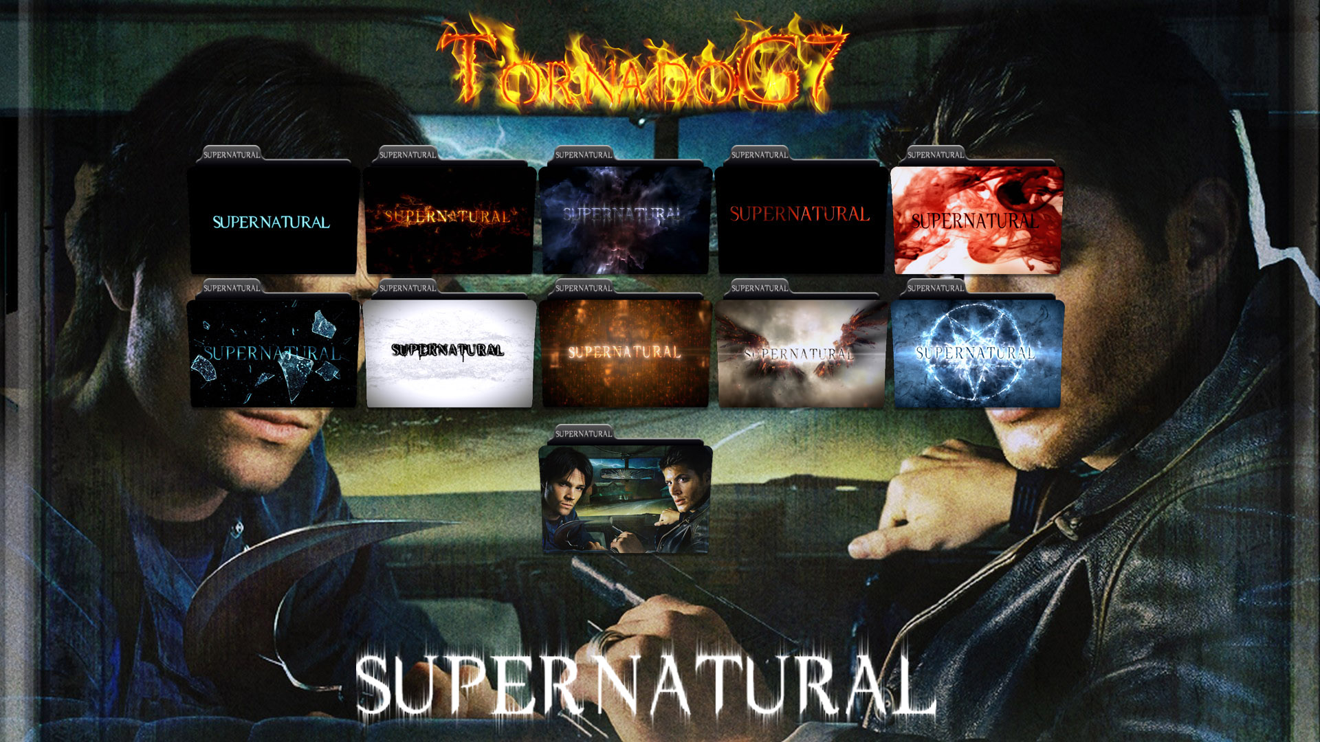 Supernatural Folder Icon Set by TornadoG7-Folders on DeviantArt