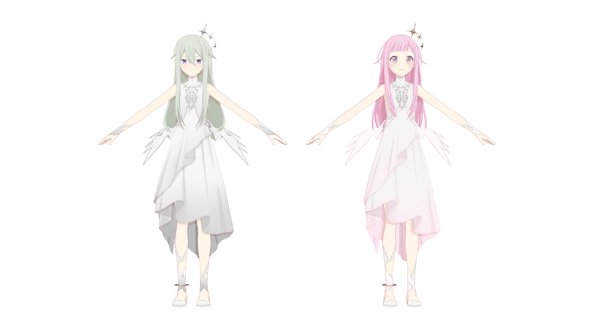 [Project Sekai MMD] Blanche Aile Dress emu/nene DL by a1192580027 on ...