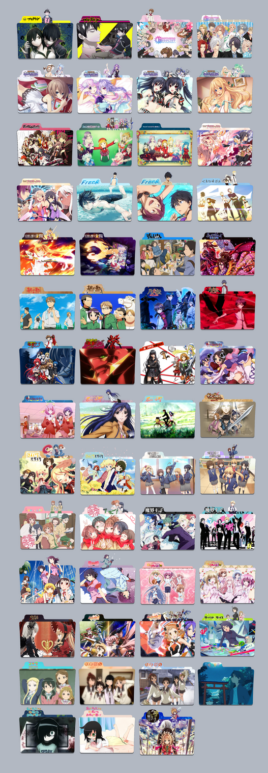 Anime Icon Pack 14 - Summer Season 2013 by hitsugaya226 on DeviantArt