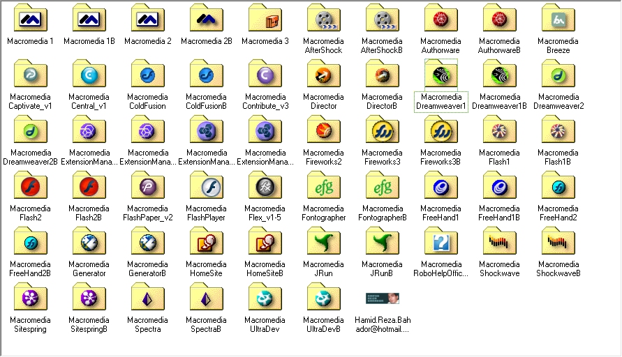 Windows 2000 Icons - Application (Macromedia) by HamidRB on DeviantArt