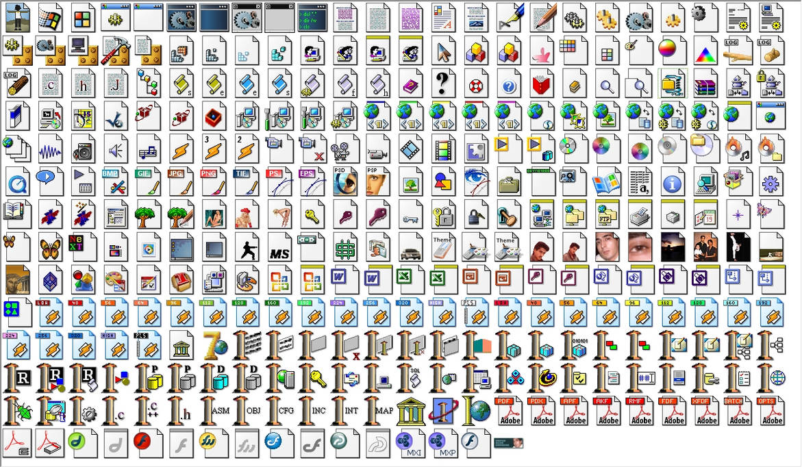 Windows XP File Icons by HamidRB on DeviantArt
