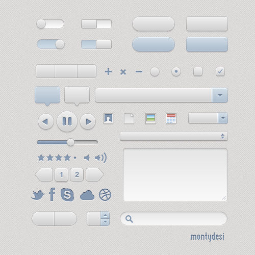 UI Kit PSD by montydesi on DeviantArt