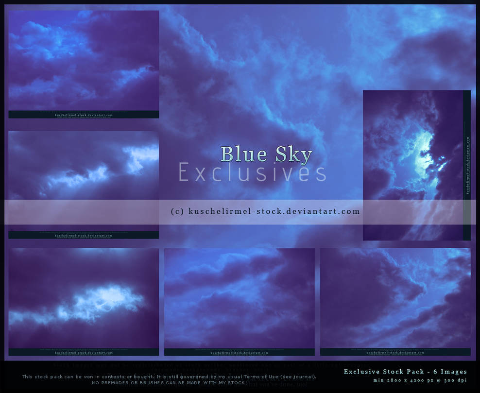 Blue Sky Exclusives by kuschelirmel-stock on DeviantArt
