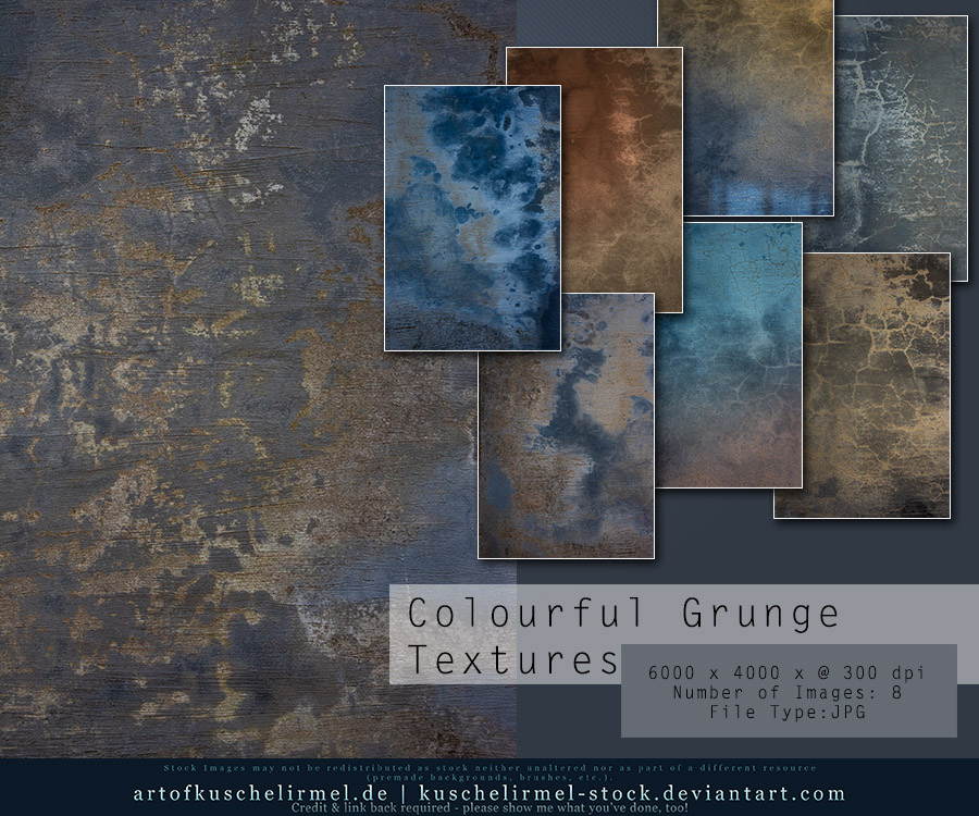 Colourful Grunge Textures by kuschelirmel-stock on DeviantArt