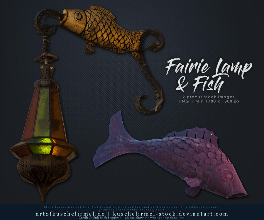 Fairie Lamp and Fish Cut Out by kuschelirmel-stock on DeviantArt