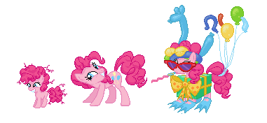 Pinkie Pie Evolution Line [Ponymon] by Sullindir on DeviantArt