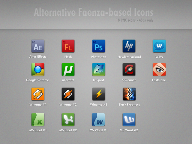 Alternative Faenza-based Icons by minstreldesign on DeviantArt