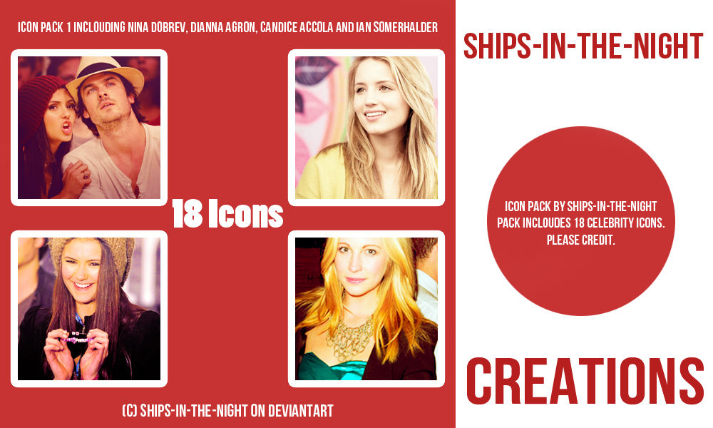 Icon Pack 1 (includes 18 Celebrity Icons) by ships-in-the-night on ...